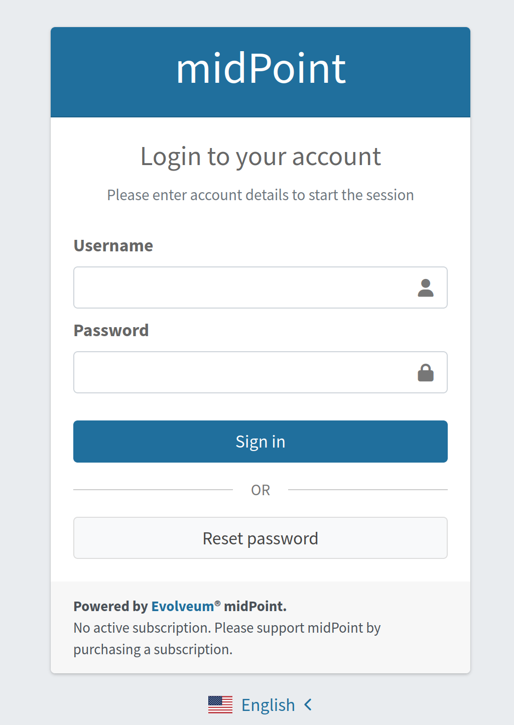 Password Reset Configuration - Evolveum Docs