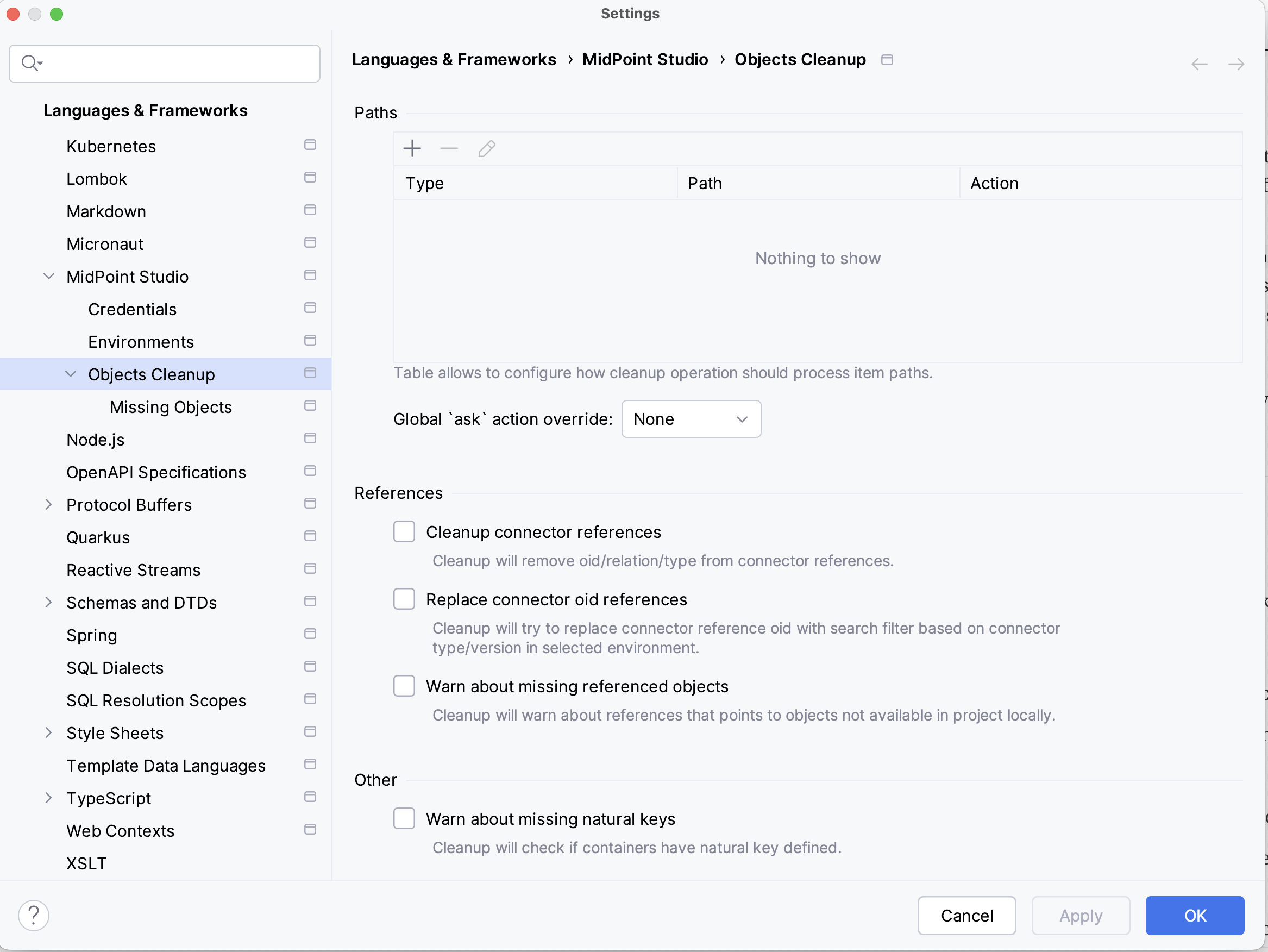Working with midPoint Studio - Evolveum Docs